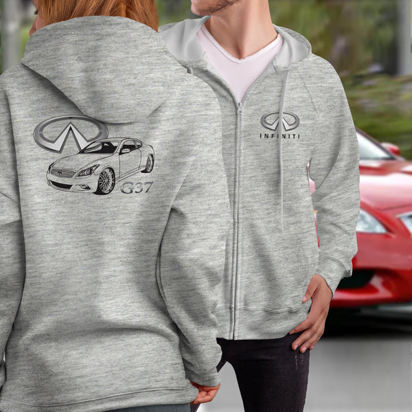 Infiniti G37 Coupe Logo Full Zip Hoodie – Modified racewear