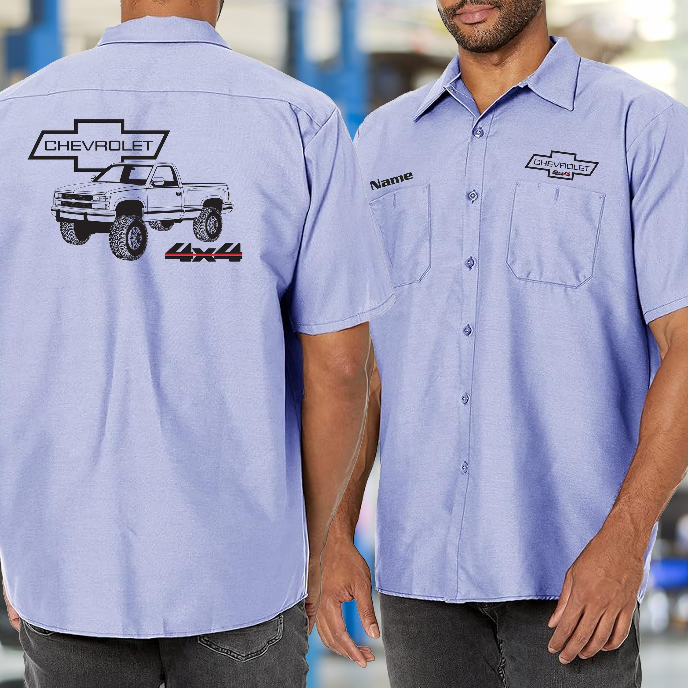 OBS Chevy Stepside 4x4 Truck Mechanic's Shirt – Modified racewear